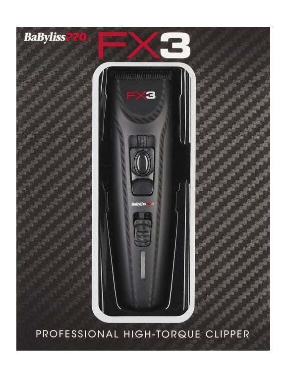 BaBylissPRO FX3 FXX3CB High‑Torque Cordless Professional Clipper – Chic ...